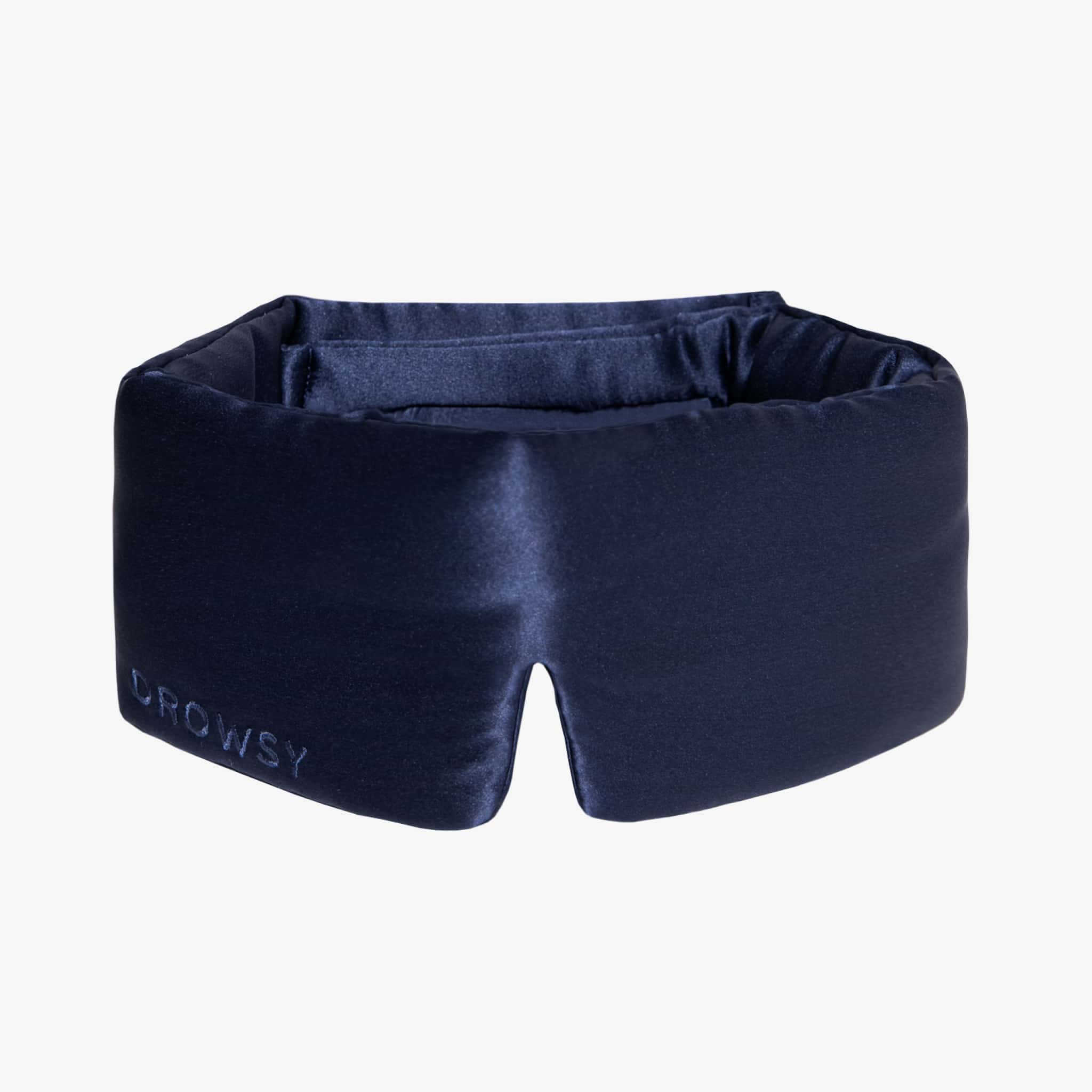 Drowsy | Midnight Blue Silk Sleep Mask – Unfabled