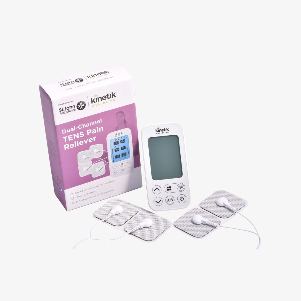 Kinetik Wellbeing | Dual Channel TENS Machine for Cramps & Pain – Unfabled