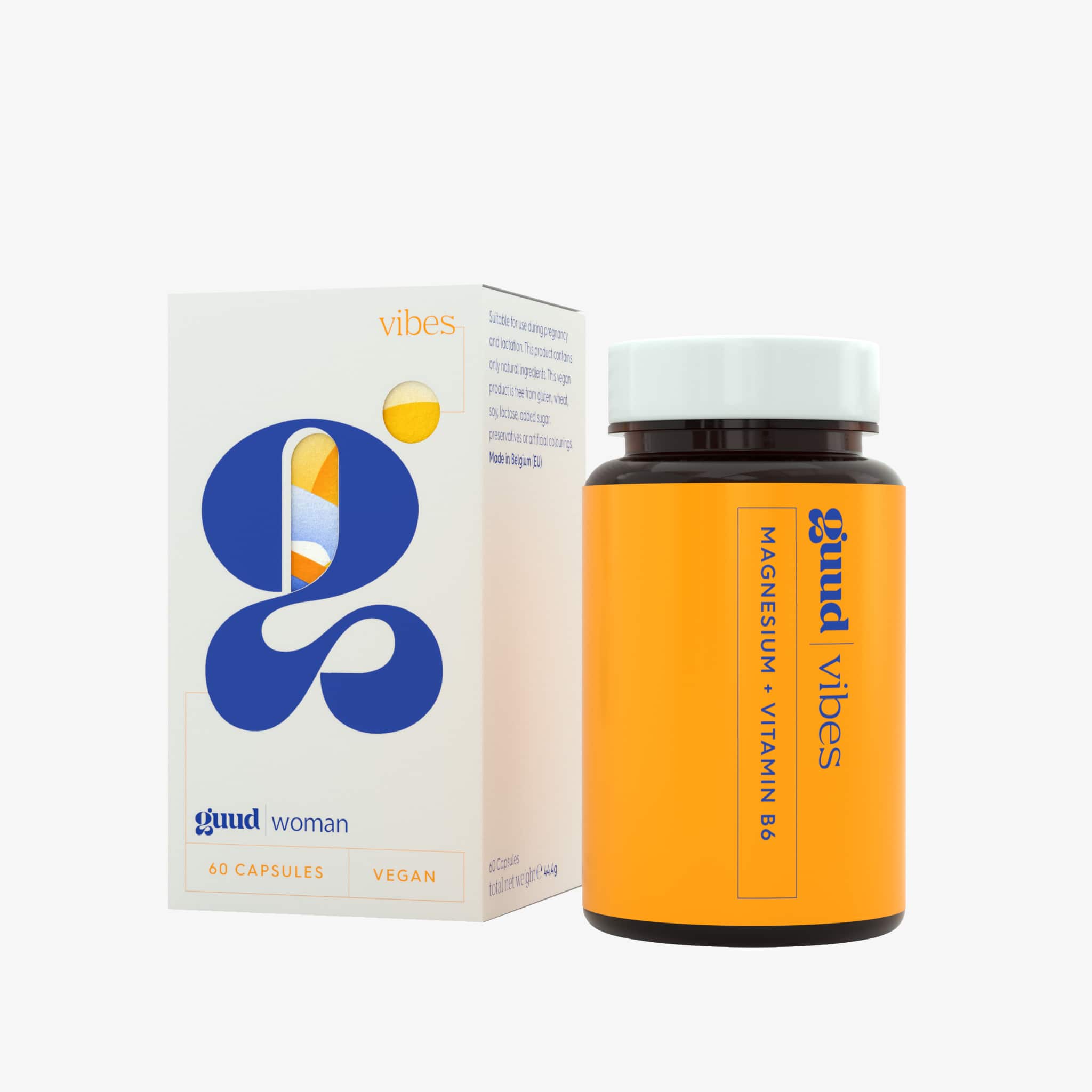 guud | Vibes Magnesium & VitB to Boost Energy - 60 Capsules – Unfabled